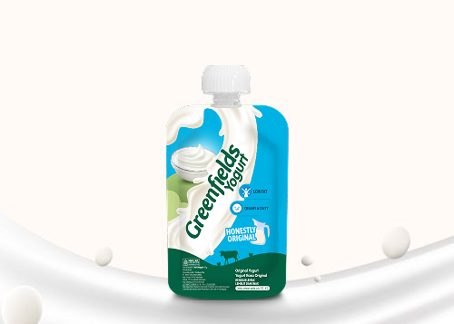 Yogurt Pouch Greenfields: Nutrisi Yogurt Praktis Kaya Serat