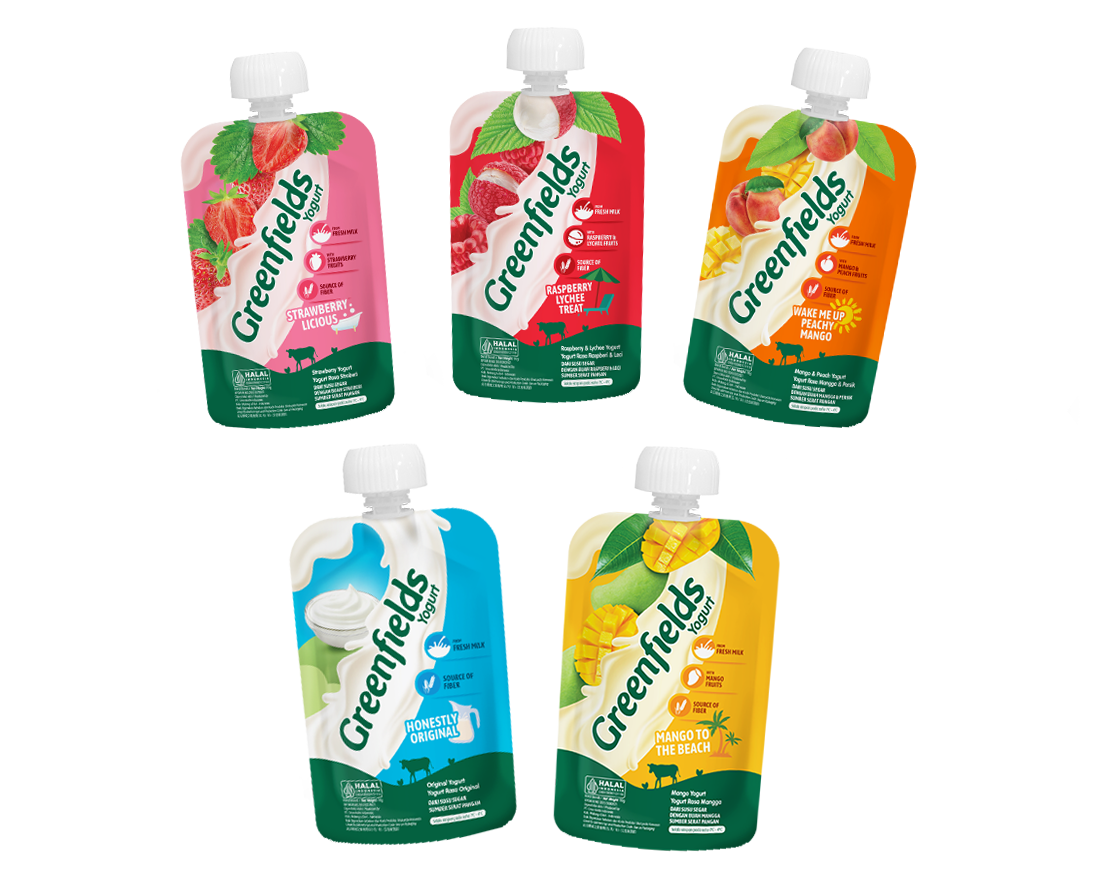 Yogurt Pouch Greenfields: Nutrisi Yogurt Praktis Kaya Serat (EN)
